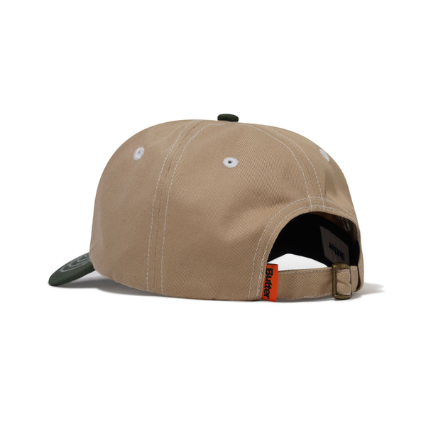 Warped 6 Panel Cap, Tan / Seaweed – Butter Goods